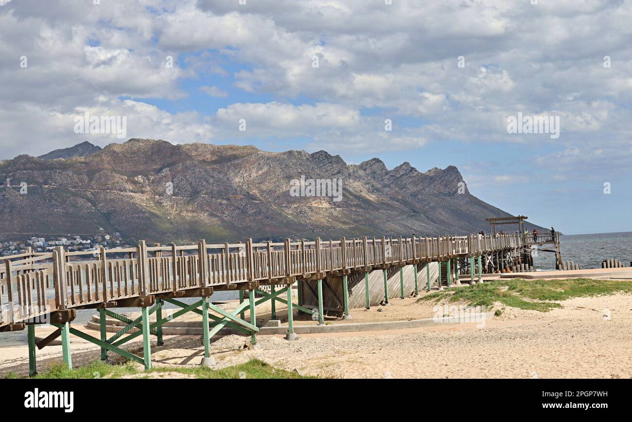 wooden pier, bridge on the beach Stock Photo - Alamy