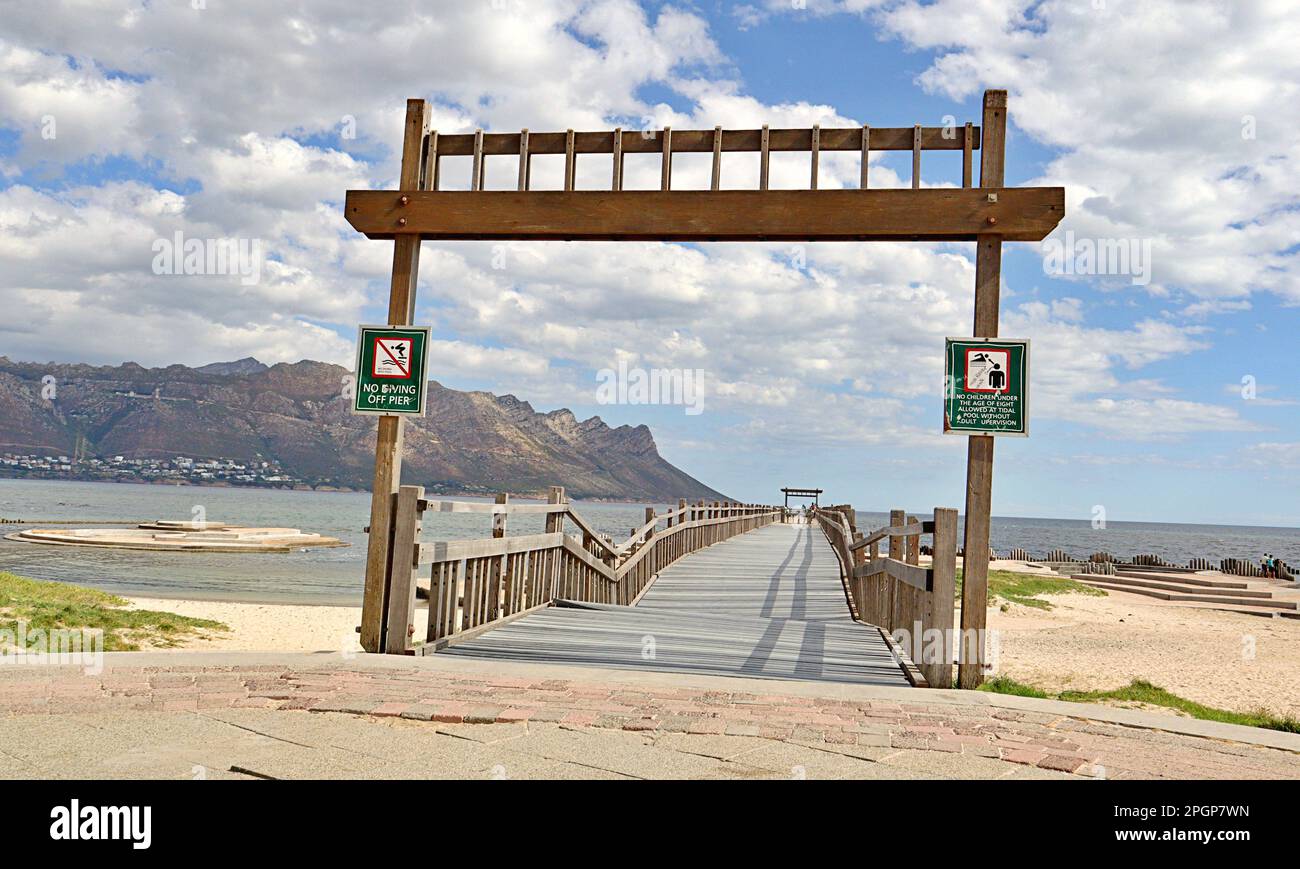 wooden pier, bridge on the beach Stock Photo - Alamy