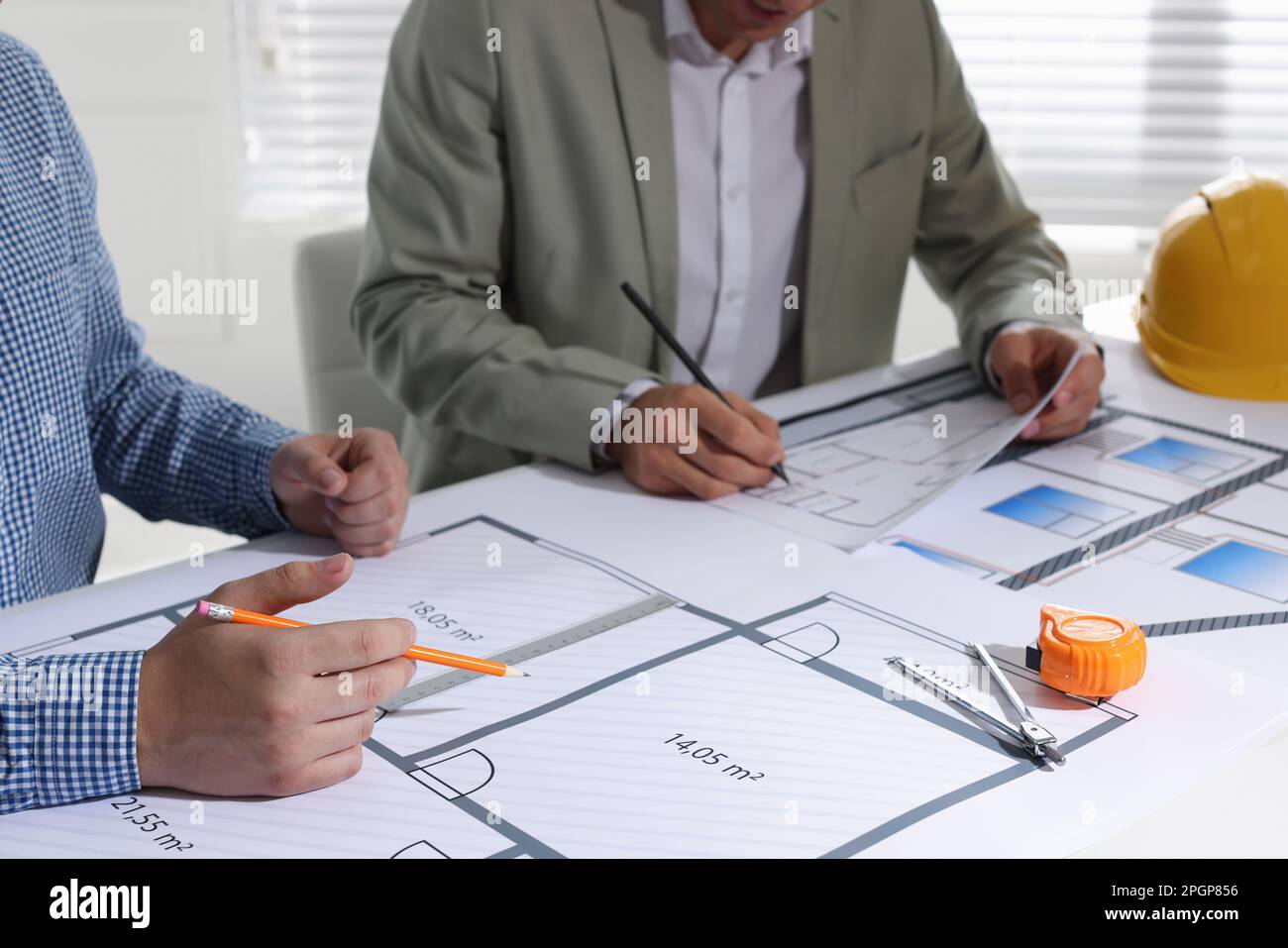 Architects drawings closeup hi-res stock photography and images - Alamy