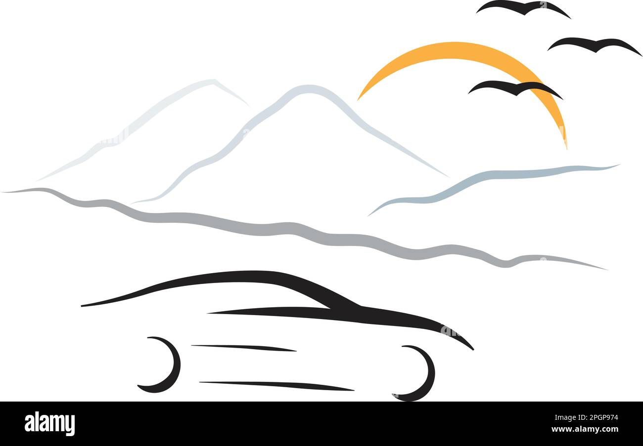 Car sunset Cut Out Stock Images & Pictures - Alamy