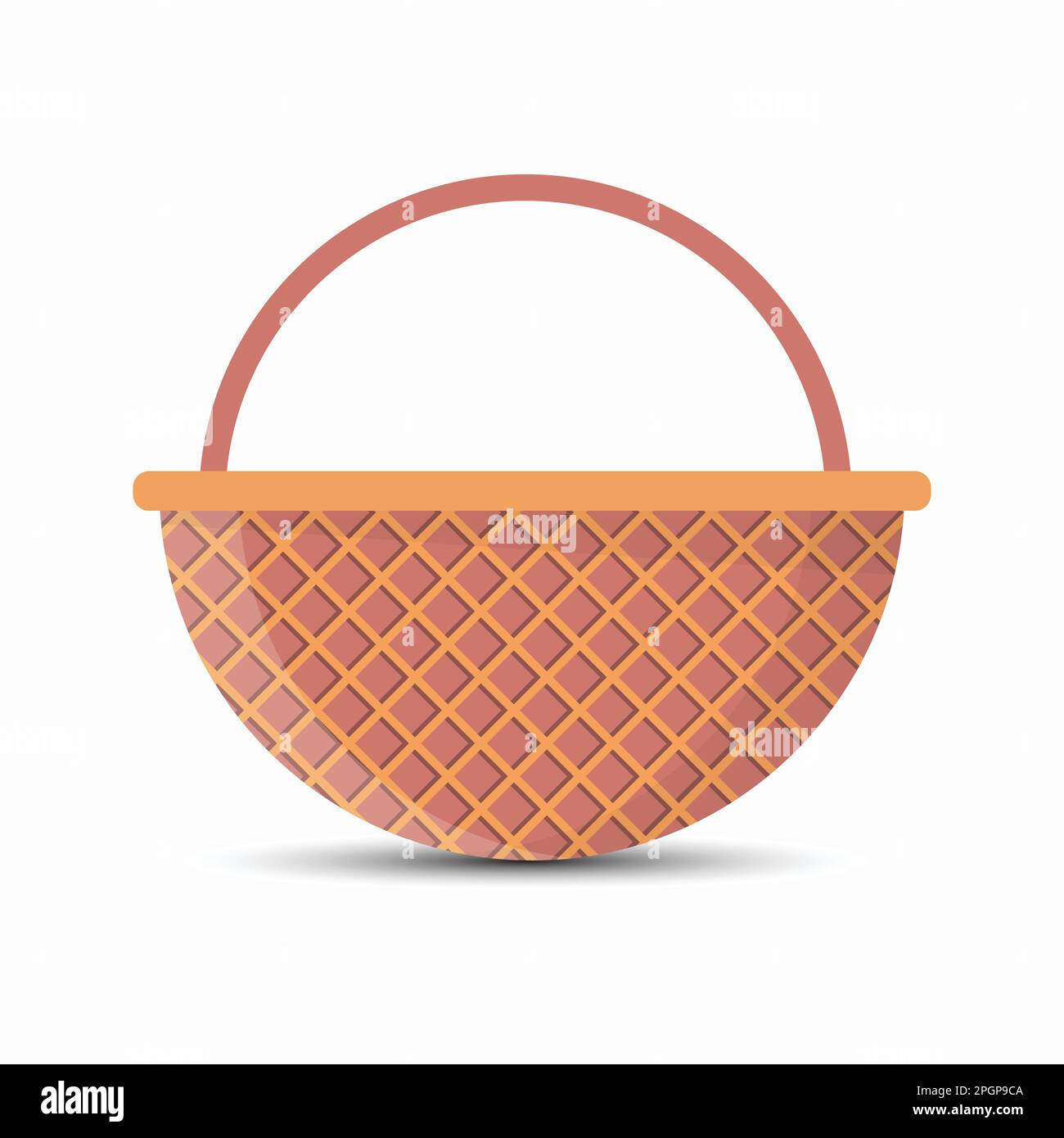 Empty picnic basket icon Cut Out Stock Images & Pictures - Alamy