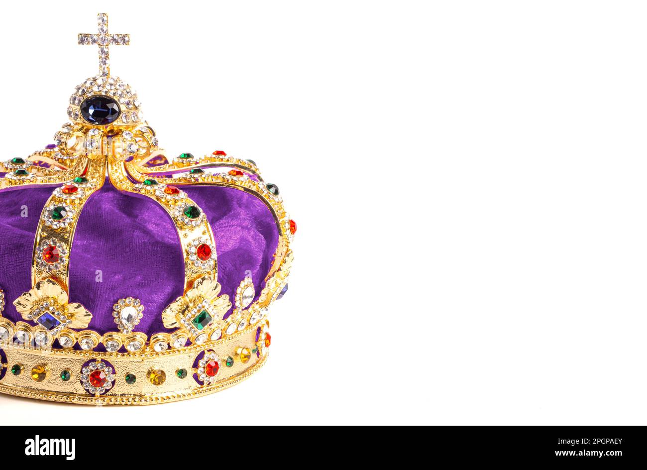 The Royal Coronation Crown Isolated on a White Background Stock Photo ...