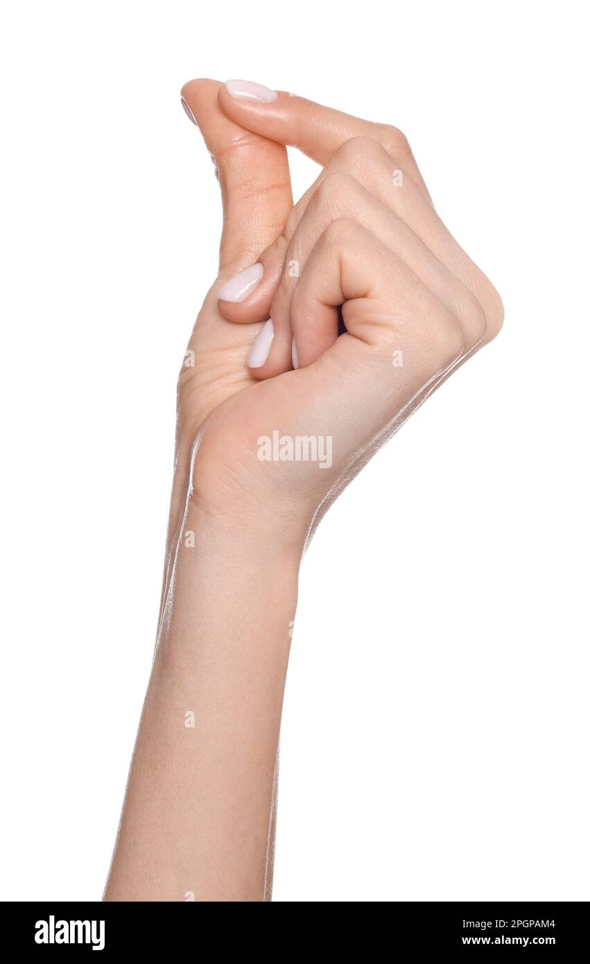 Woman hand snapping her finger hi-res stock photography and images - Alamy