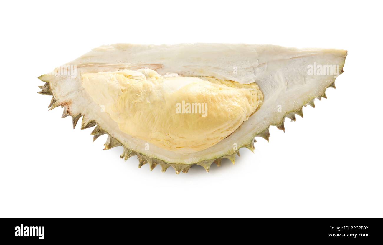 Fresh ripe cut durian Cut Out Stock Images & Pictures - Alamy