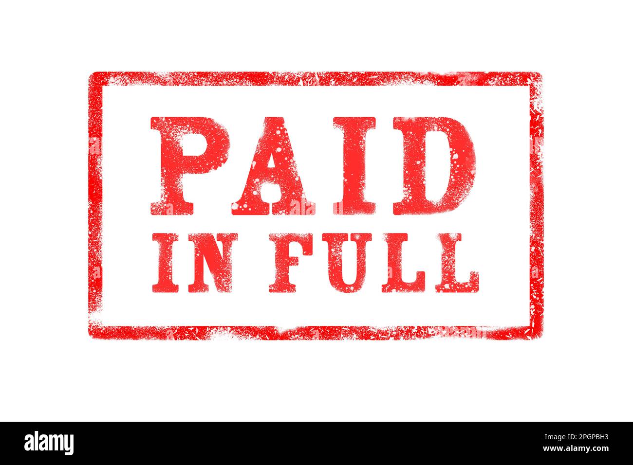 Paid in full stamp Cut Out Stock Images & Pictures - Alamy
