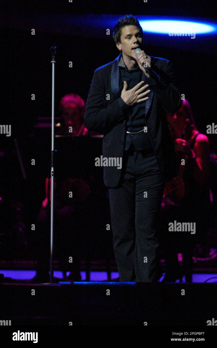 David Miller Il Divo performing live in concert at the Acer Arena ...