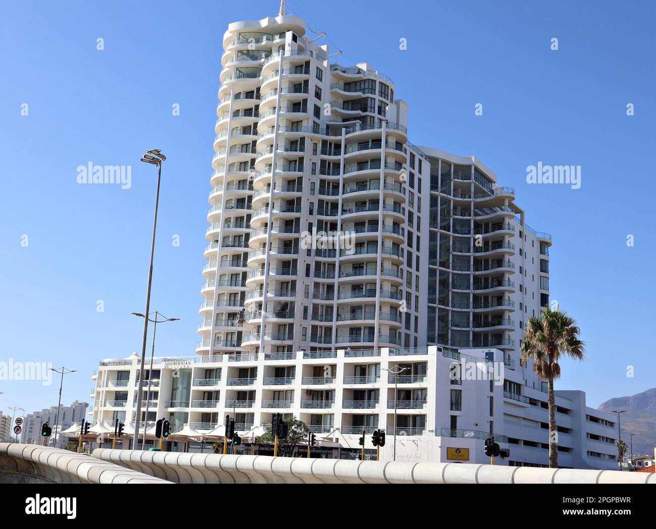 beautiful apartment building in Strand Cape Town Stock Photo - Alamy