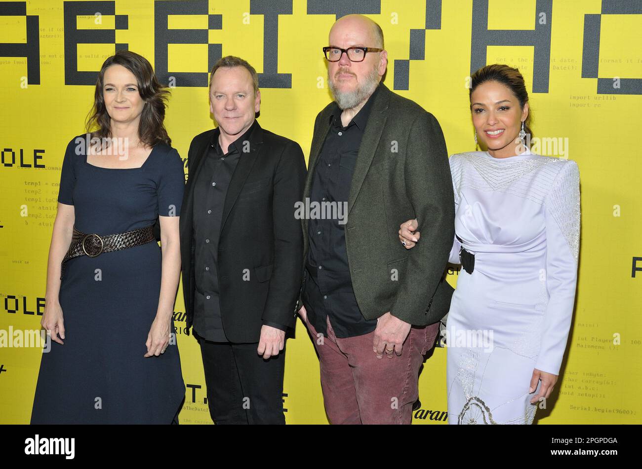 New York, USA. 23rd Mar, 2023. L-R: Enid Graham, Kiefer Sutherland ...