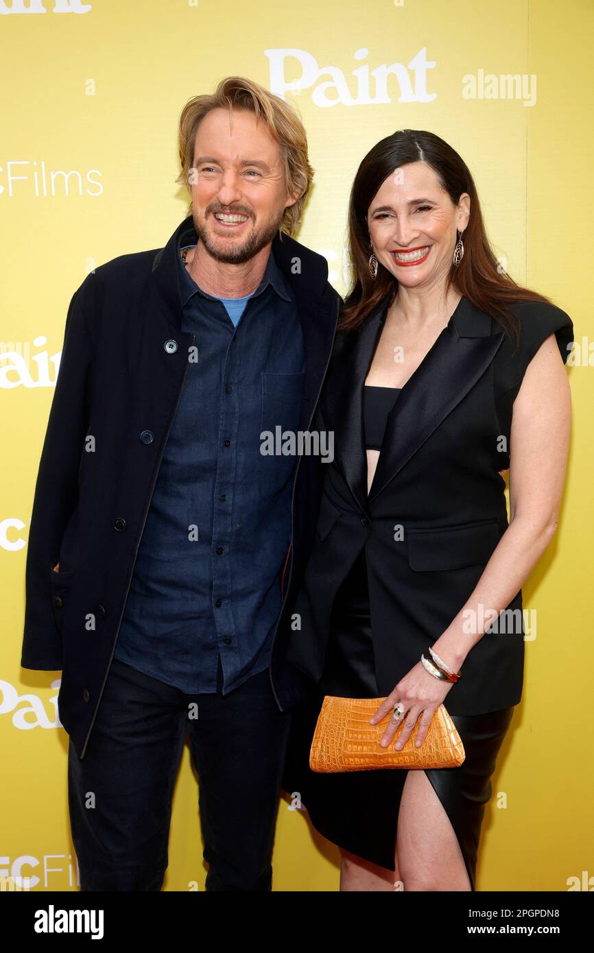 Los Angeles, Ca. 23rd Mar, 2023. Owen Wilson and Michaela Watkins at ...