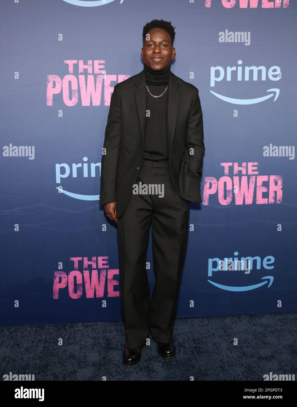 Toheeb Jimoh attends the premiere for the Prime Video series "The Power ...