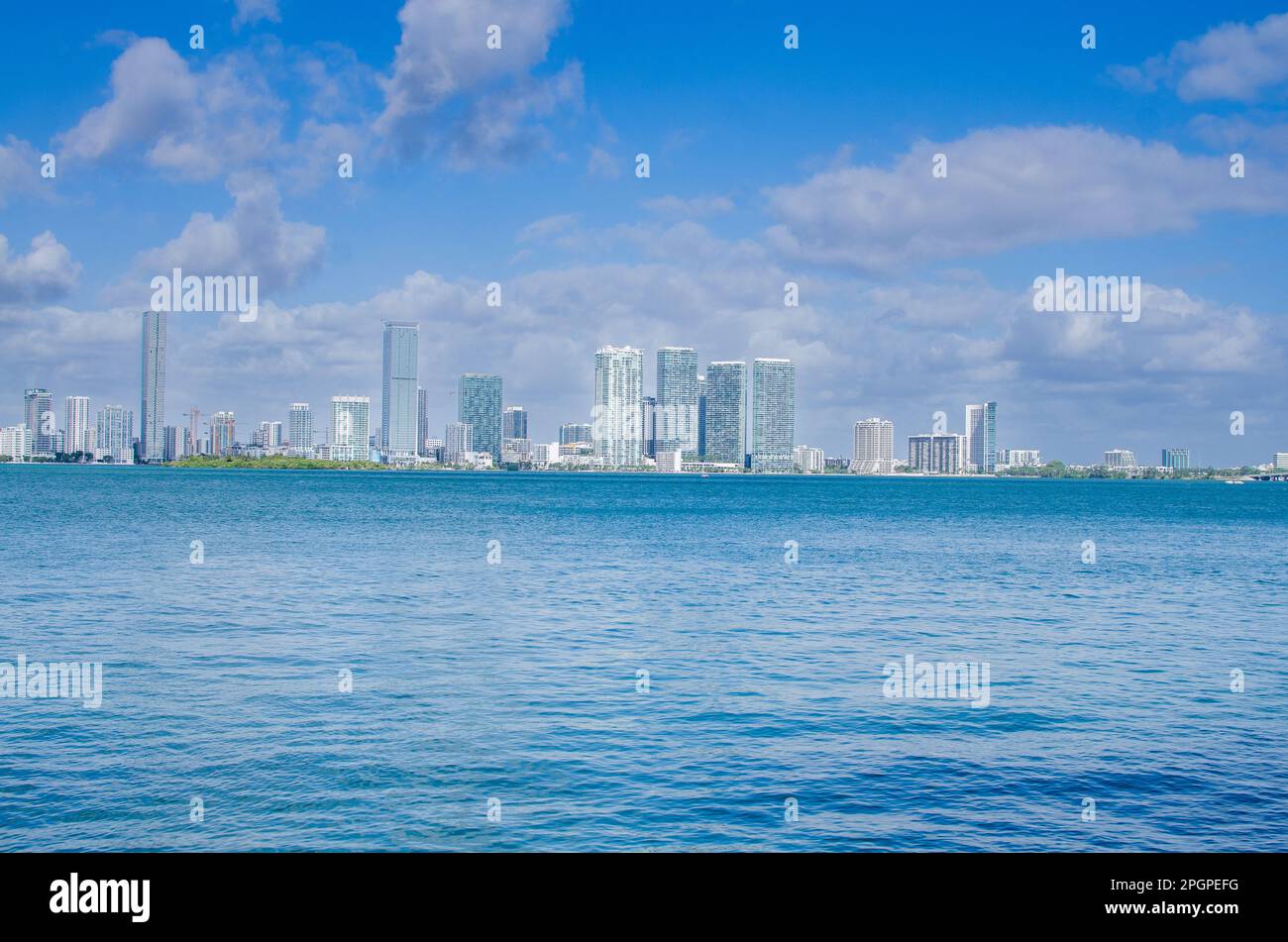View of Biscayne Bay in South Florida Stock Photo - Alamy