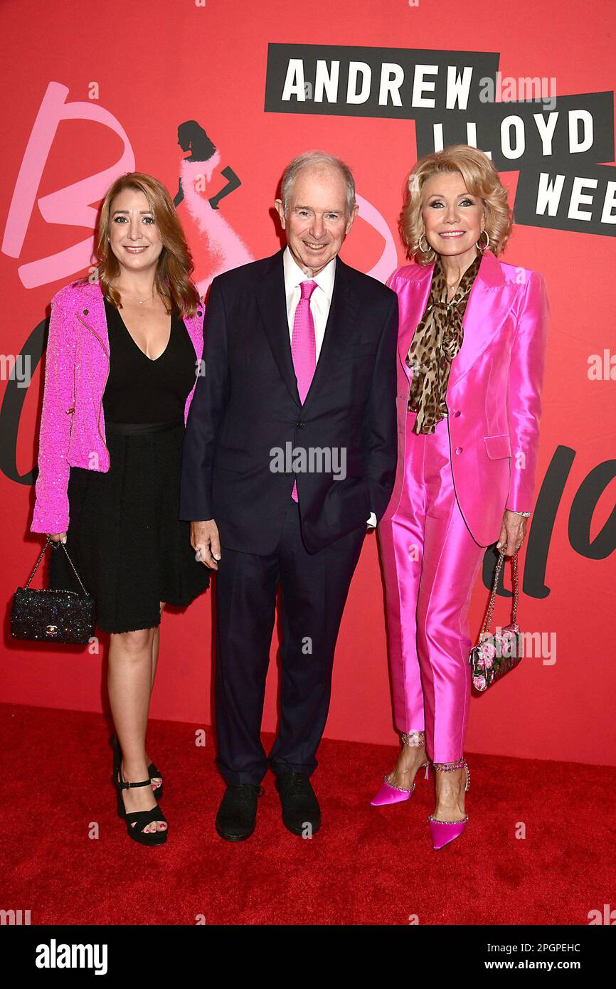 Producer of the show Christine Hearst Schwarzman, daughter Megan and ...
