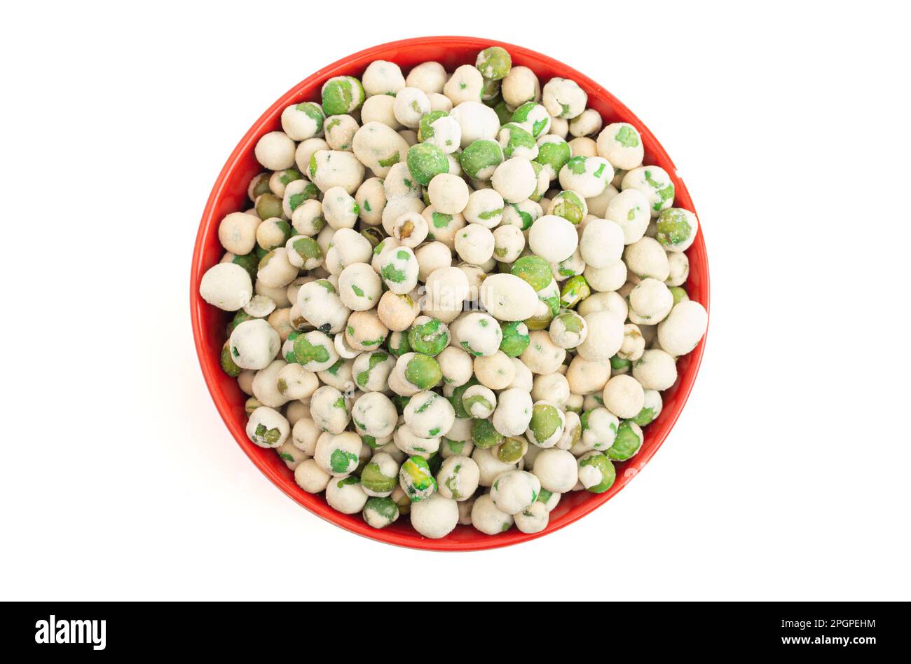 Wasabi Peas Isolated on a White Background Stock Photo - Alamy