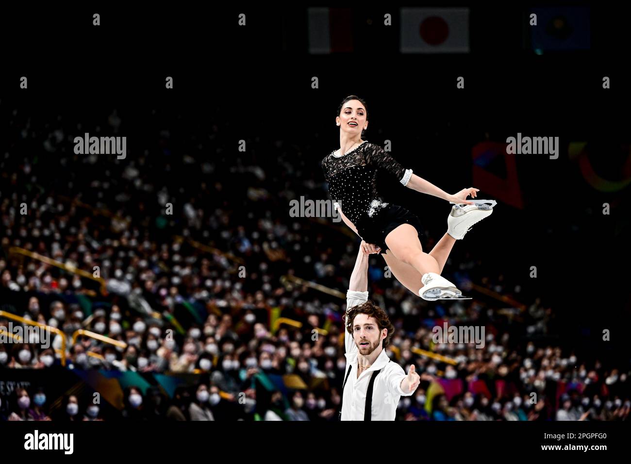 Sara CONTI & Niccolo MACII (ITA), during Pairs Free Skating, at the ISU ...