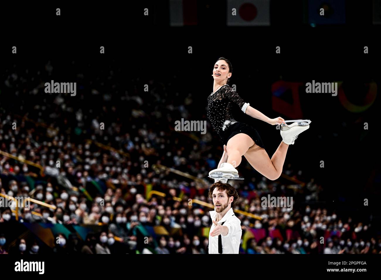 Sara CONTI & Niccolo MACII (ITA), during Pairs Free Skating, at the ISU ...