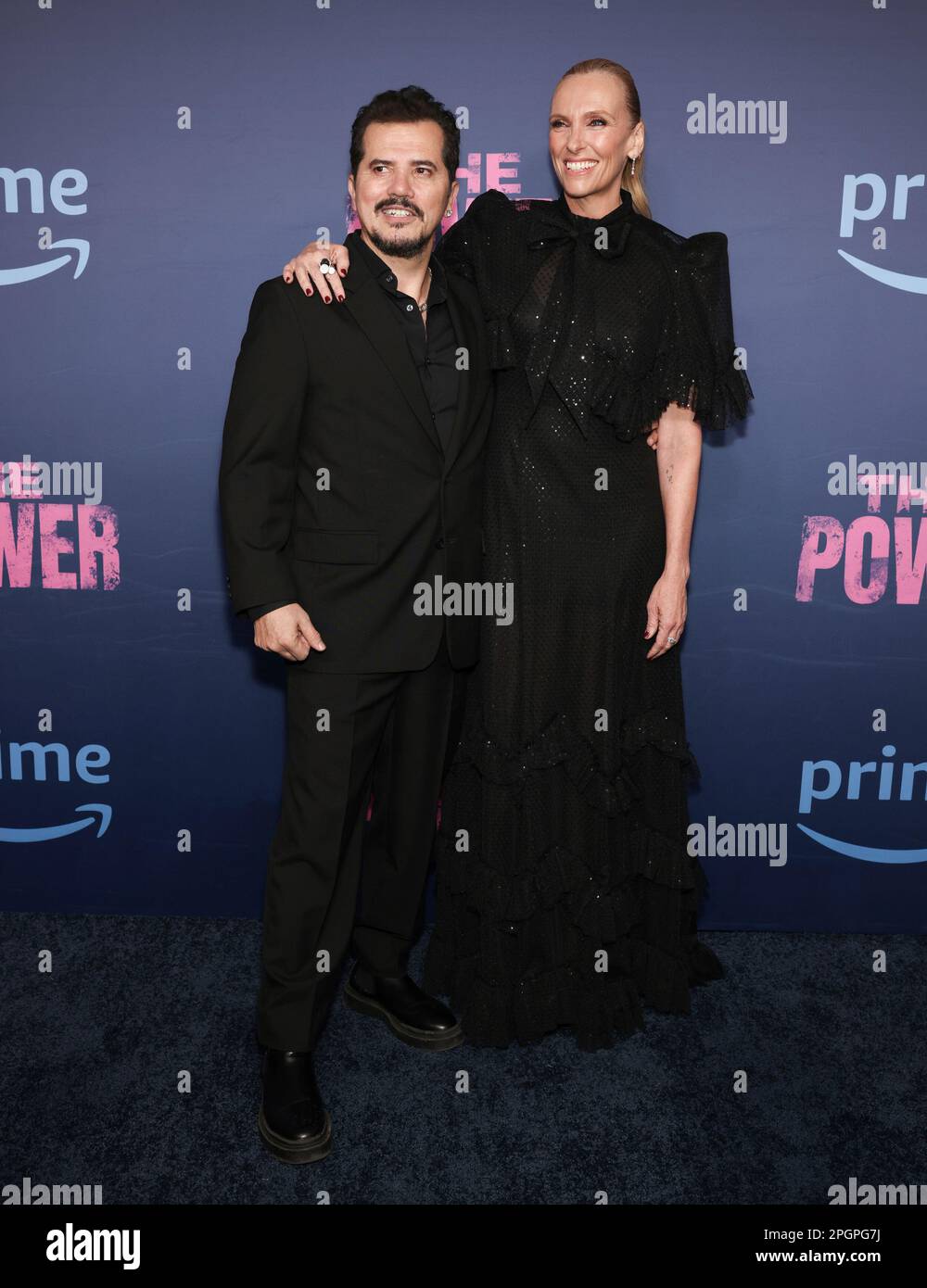 John Leguizamo, and Toni Collette attend the premiere for the Prime Video series "The Power" at ...