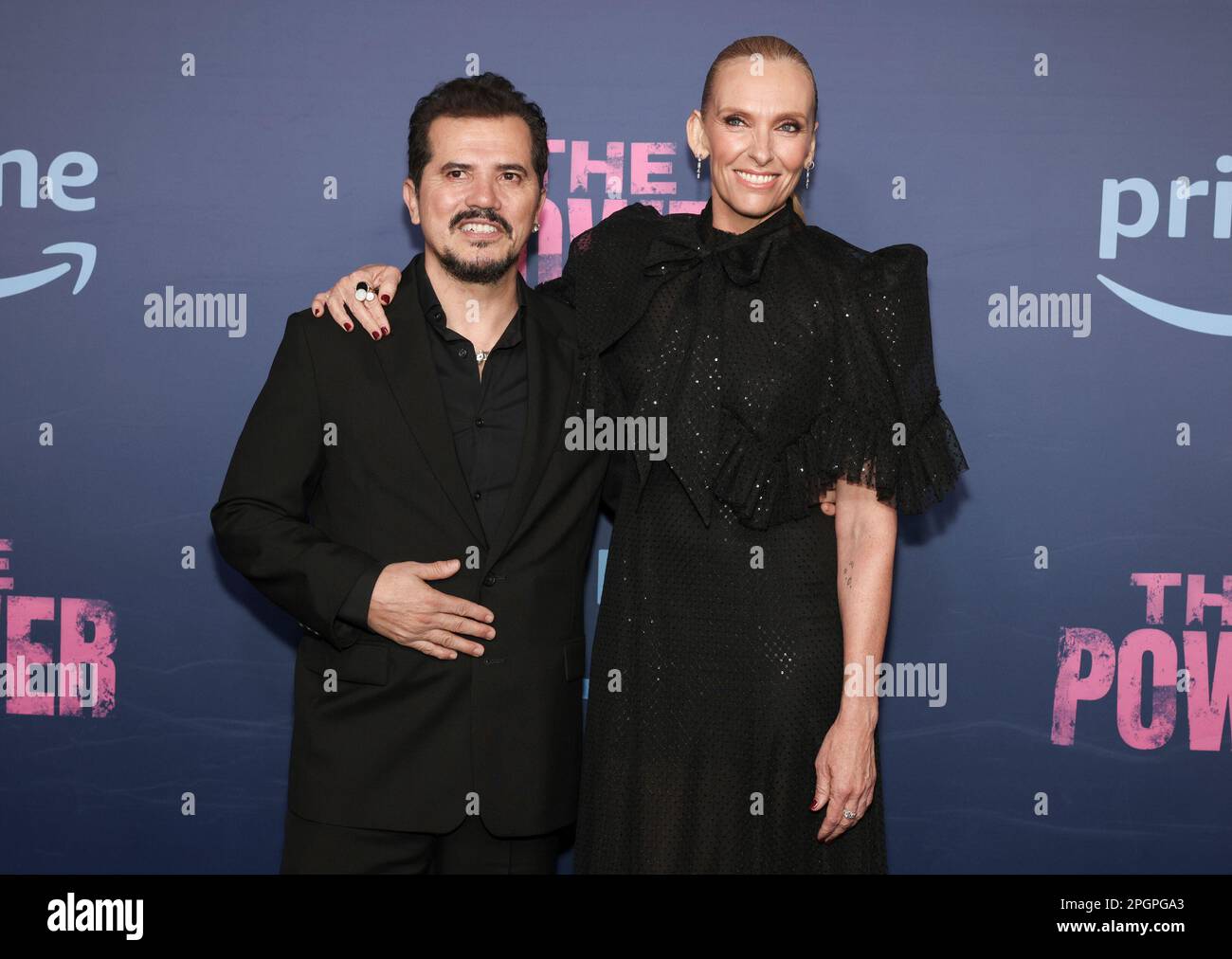 John Leguizamo, and Toni Collette attend the premiere for the Prime Video series "The Power" at ...