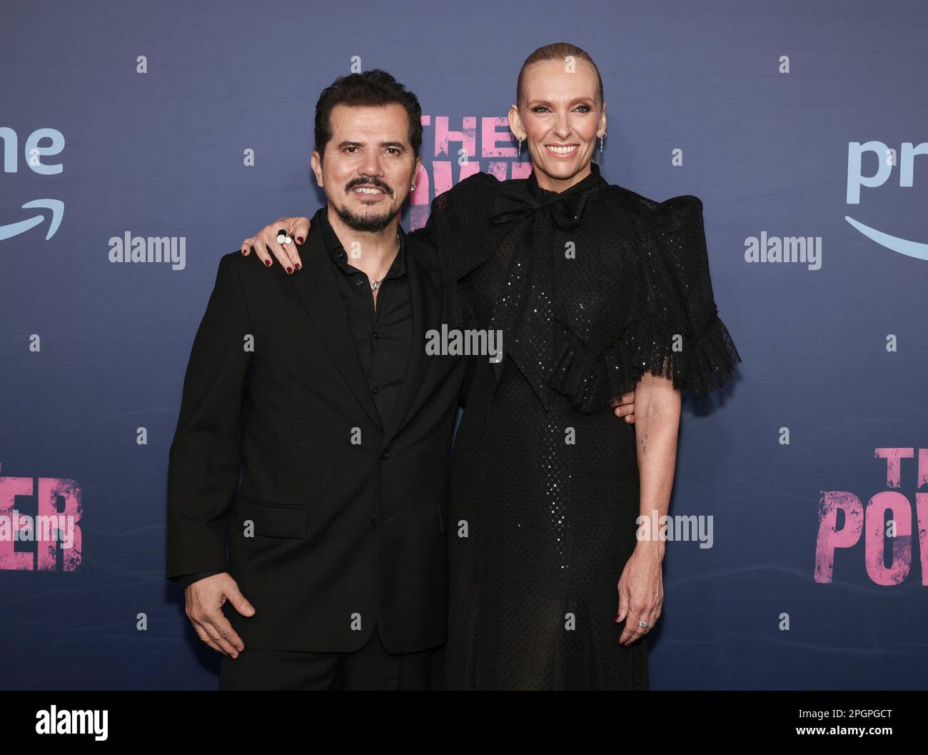 John Leguizamo, and Toni Collette attend the premiere for the Prime Video series "The Power" at ...
