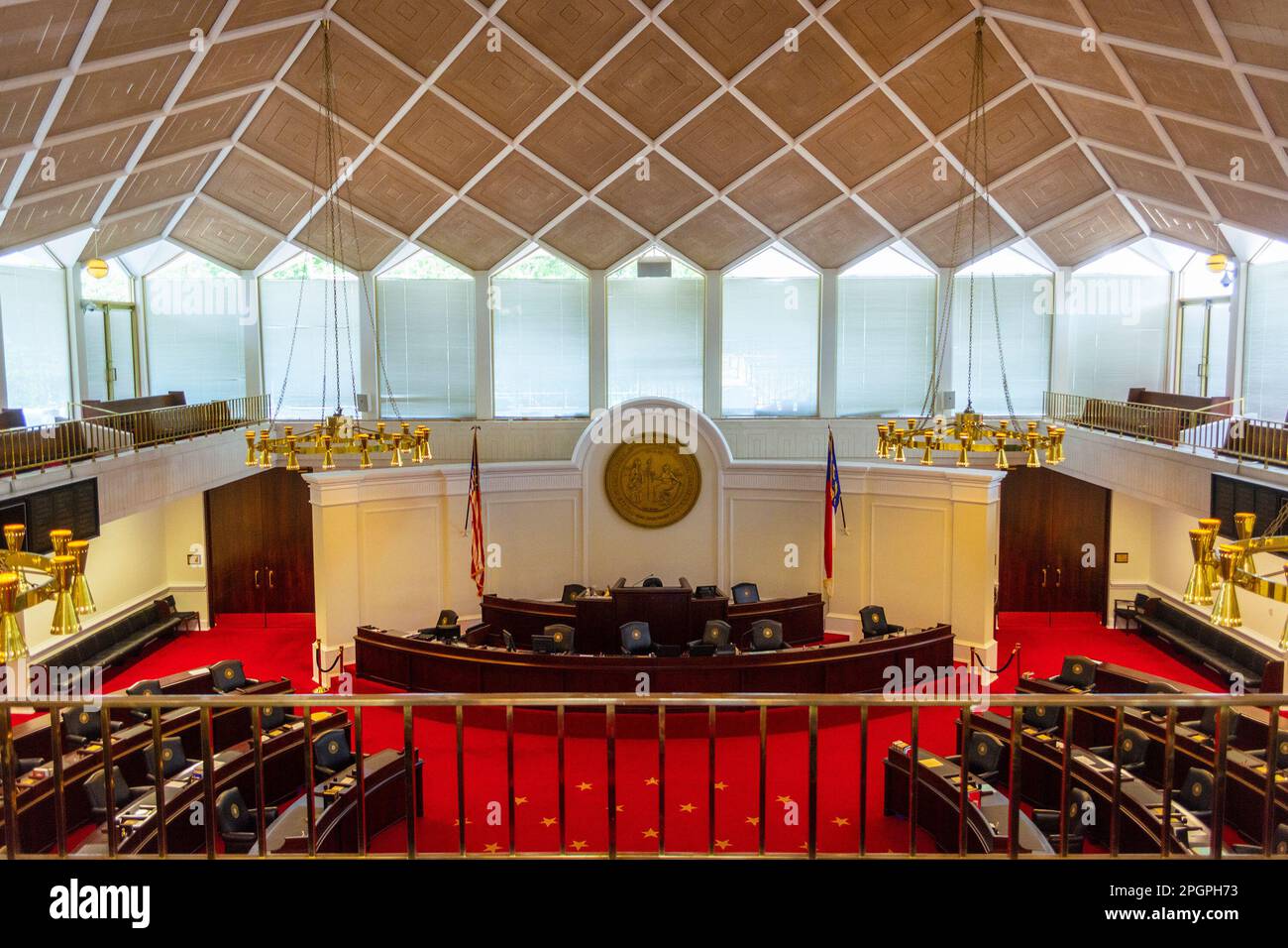North Carolina State Senate Chamber Stock Photo - Alamy