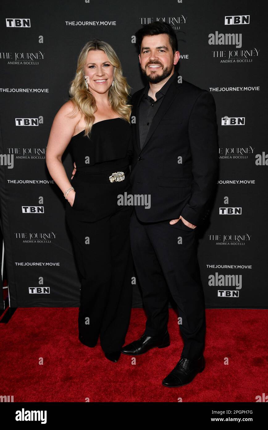 Kristian Kelly Bright, left, and husband Nick Bright attend the ...