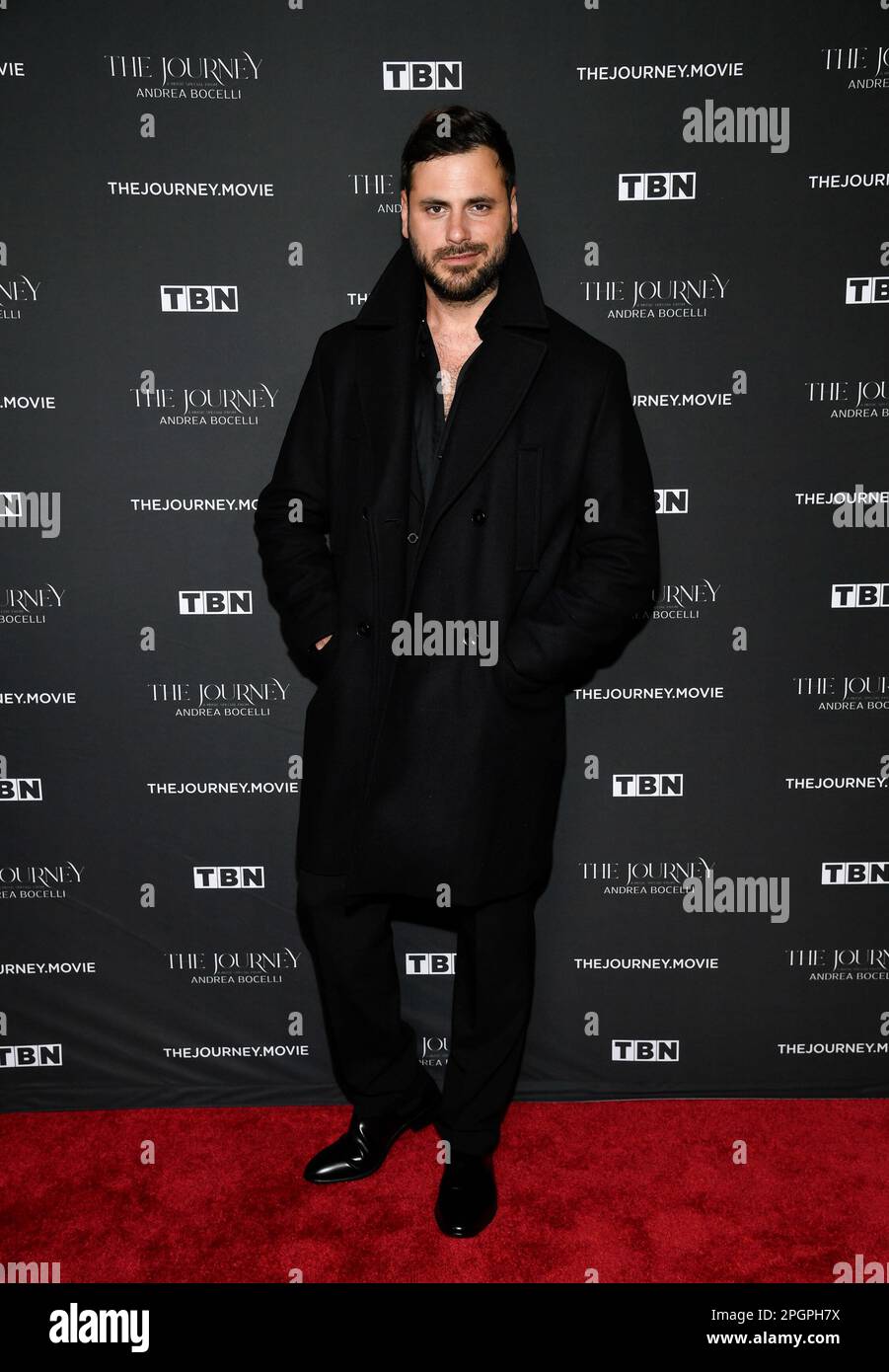 HAUSER attends the premiere "The Journey: A Music Special From Andrea ...