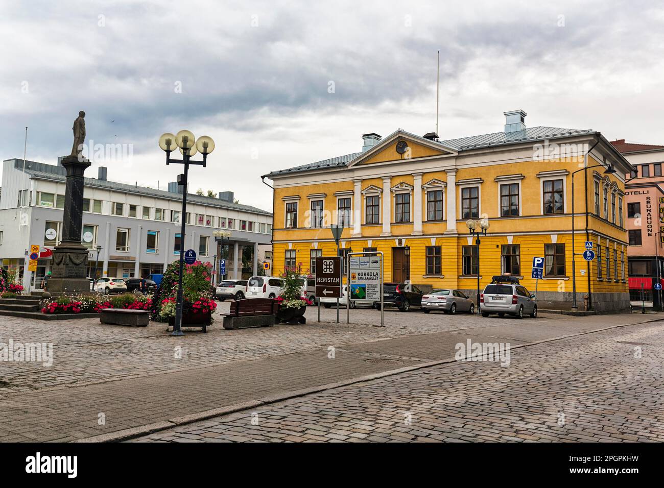 The old town hall of Kokkola, Central Ostrobothnia, Finland Stock Photo ...