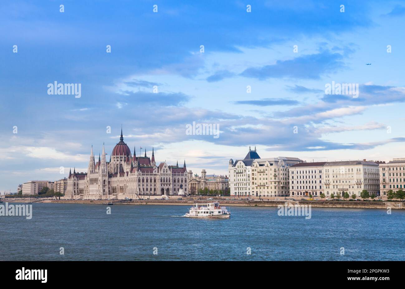 The Hungarian Parliament Building, a notable landmark of Hungary and a ...