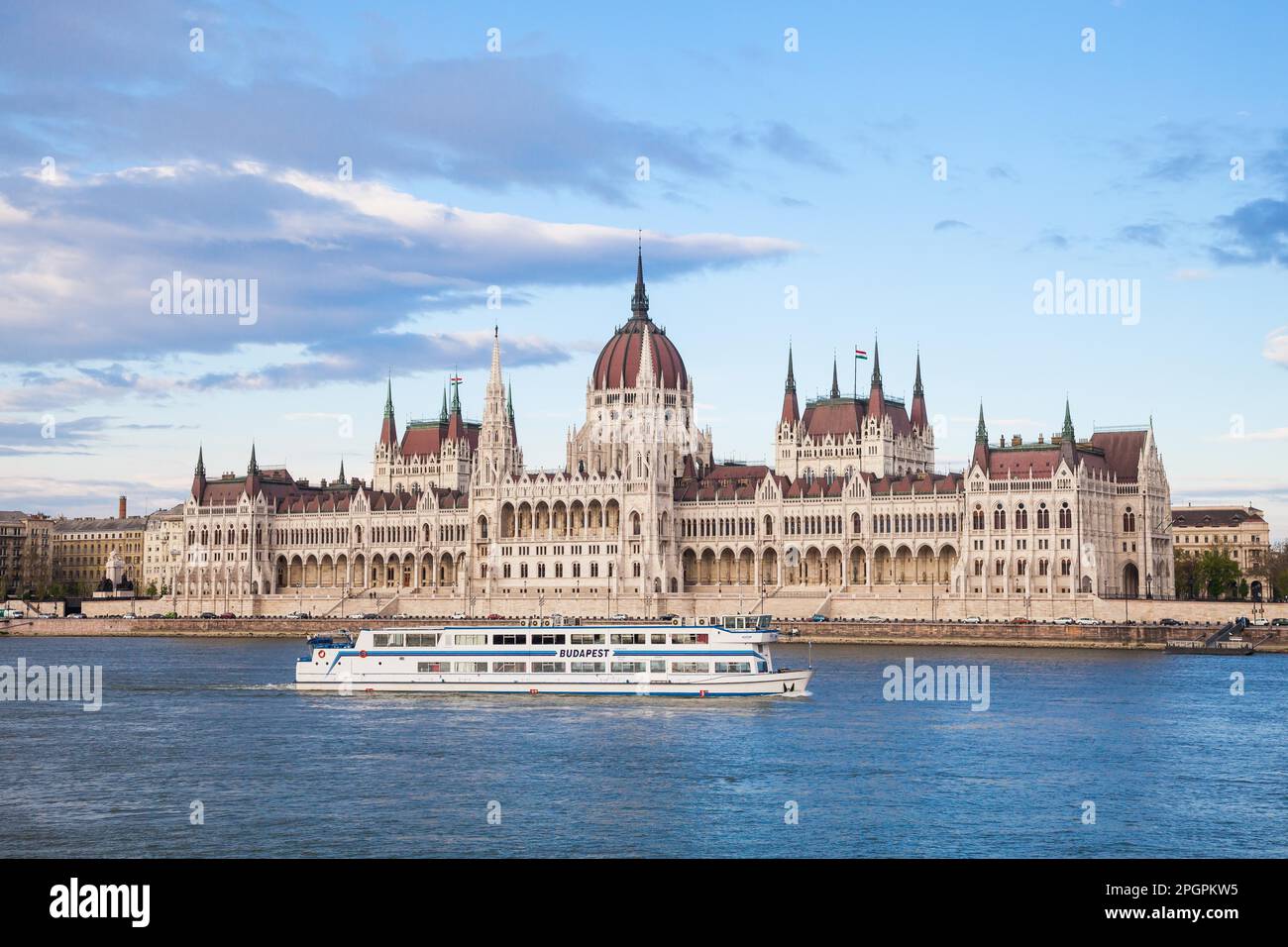 The Hungarian Parliament Building, a notable landmark of Hungary and a ...