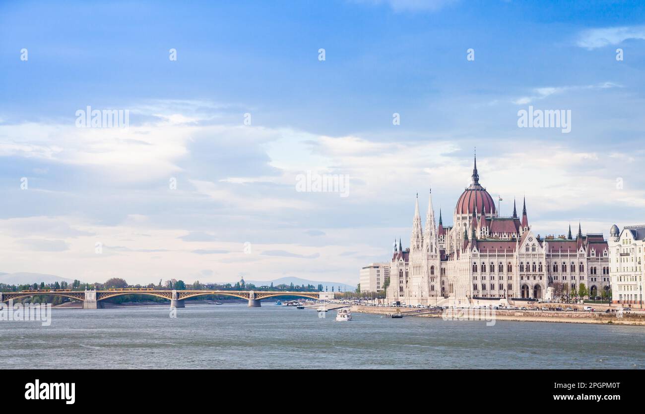 The Hungarian Parliament Building, a notable landmark of Hungary and a ...