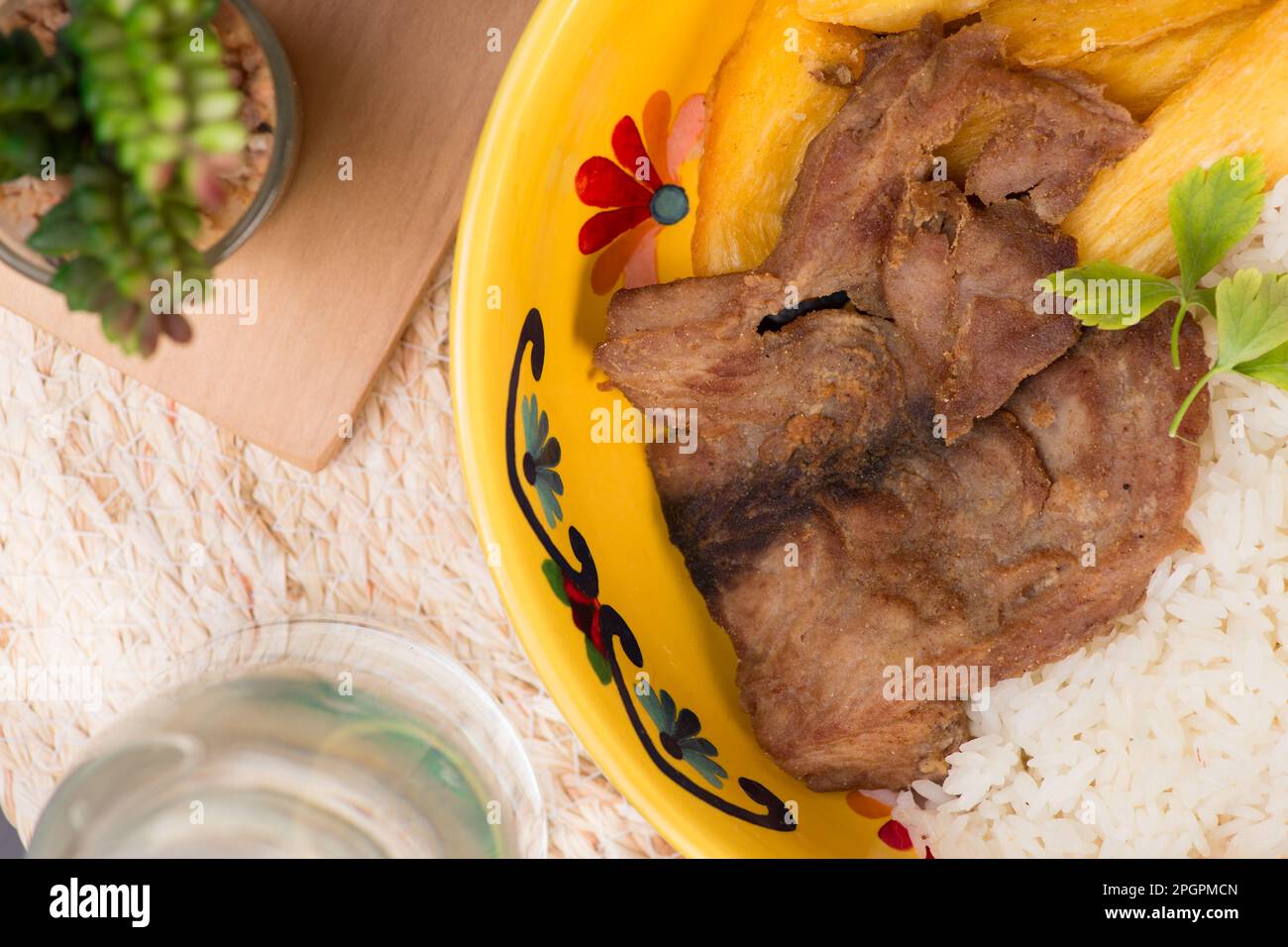 Fried fish sticks and fried yuca Peruvian food buffet table Assorted ...