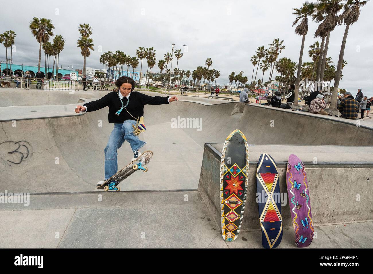 Expert skateboarder Di'Orr Greenwood, an artist born and raised in the ...