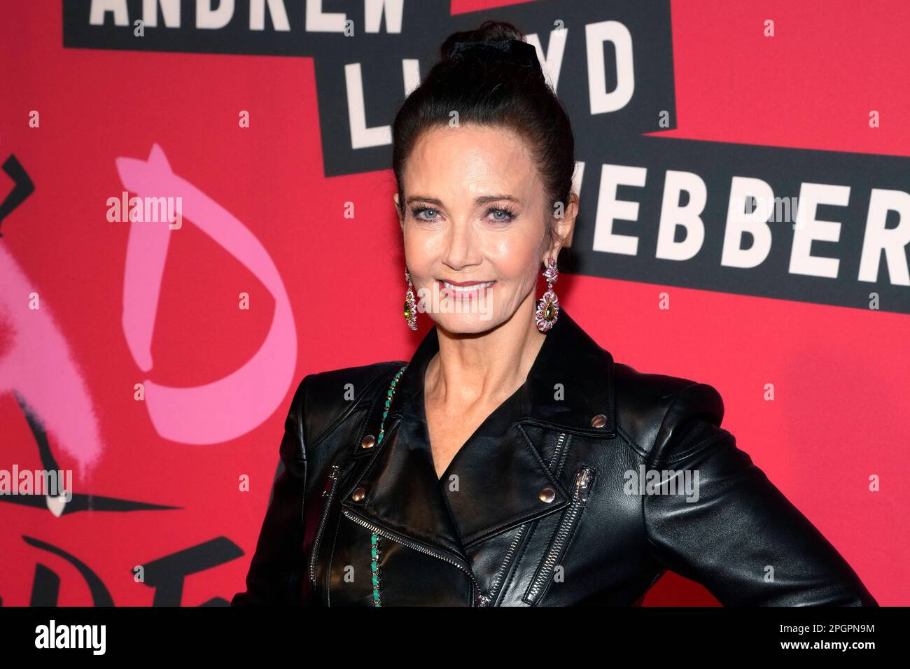 Lynda Carter attends the "Bad Cinderella" musical opening night at the ...