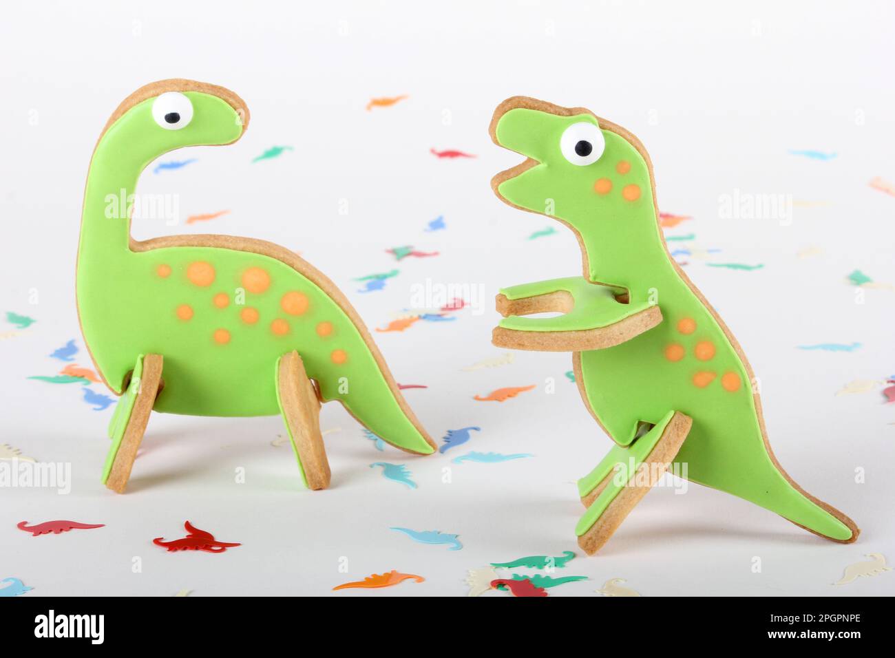 Dinosaur shaped cookies, shortbread, frosting, icing, kids birthday ...