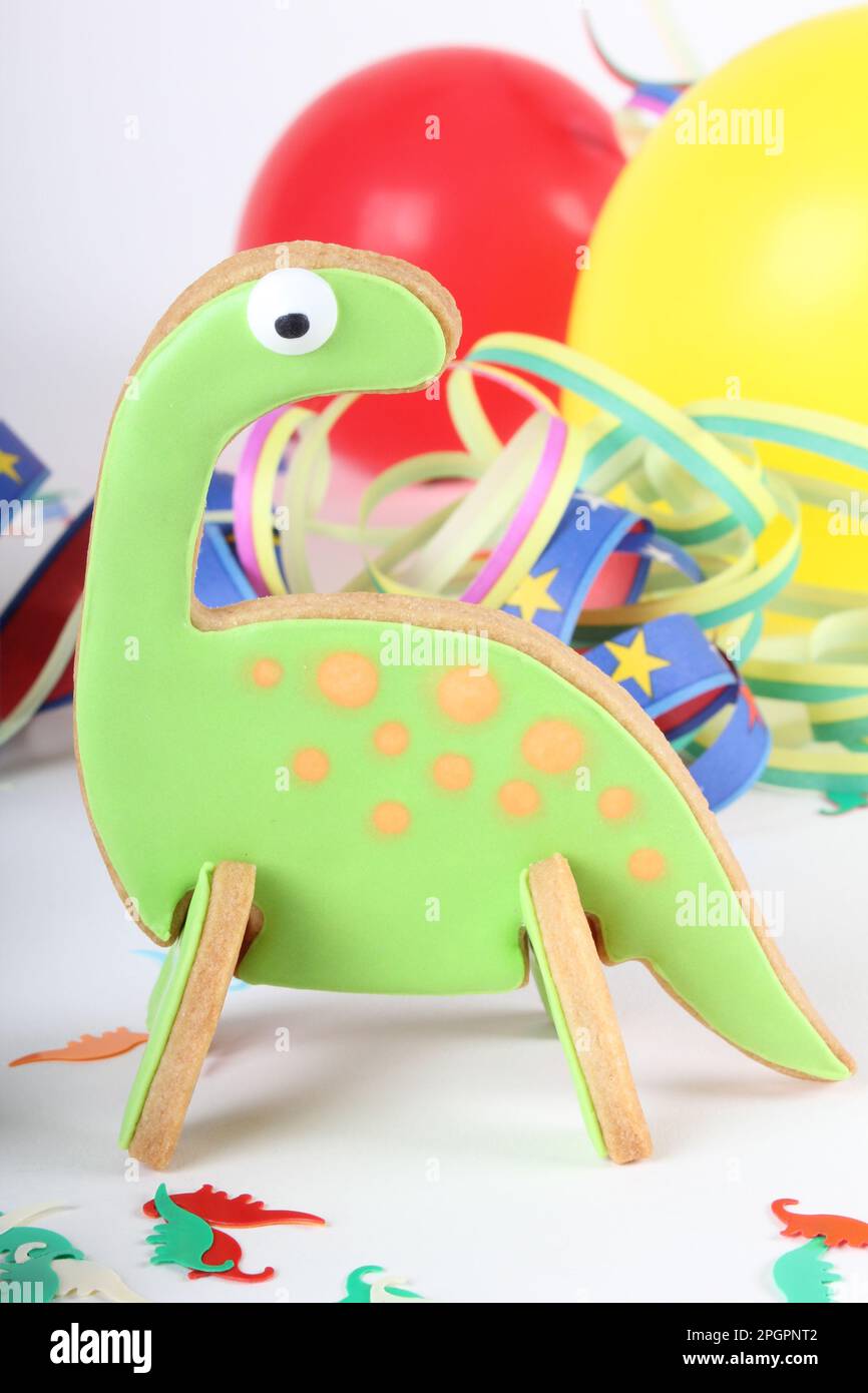 Dinosaur shaped cookies, shortbread, frosting, icing, kids birthday ...