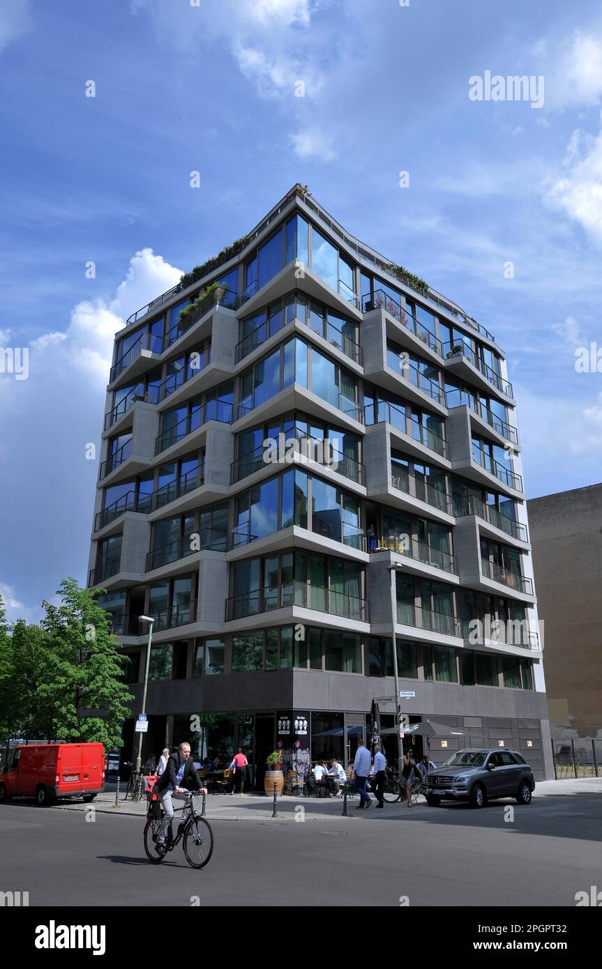 Apartment building, Charlottenstrasse 19, Mitte, Berlin, Germany Stock ...