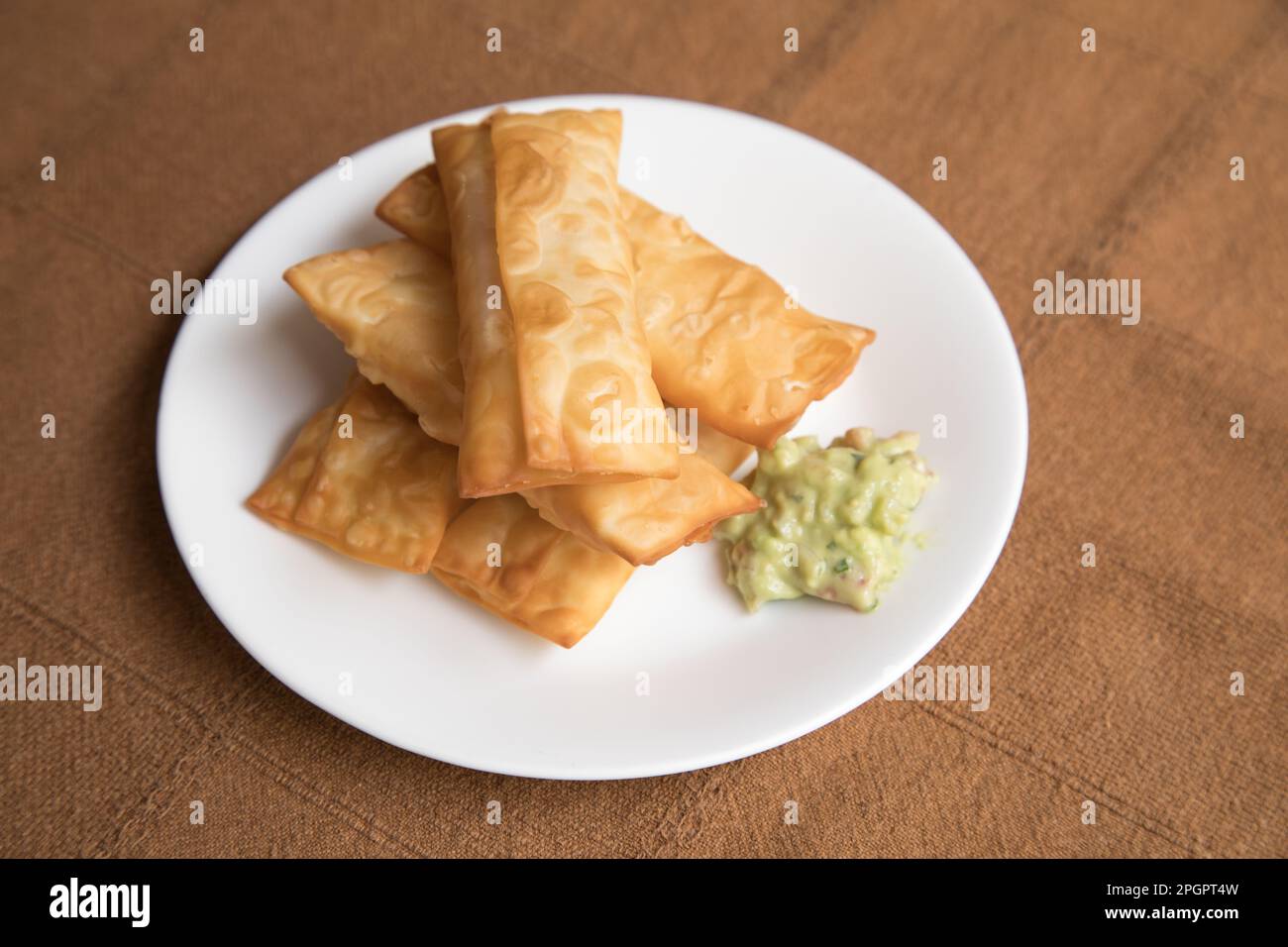 Tequenos deep fried dough and cheese fingers fast food snack with ...