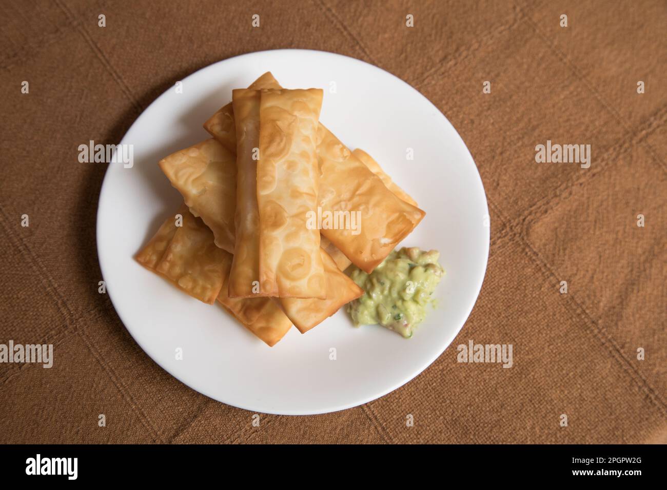 Tequenos deep fried dough and cheese fingers fast food snack with ...