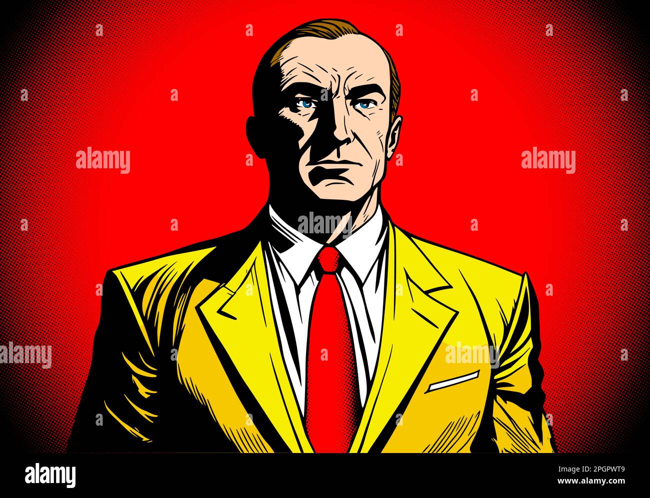 Business man 60s vintage Stock Vector Images - Alamy