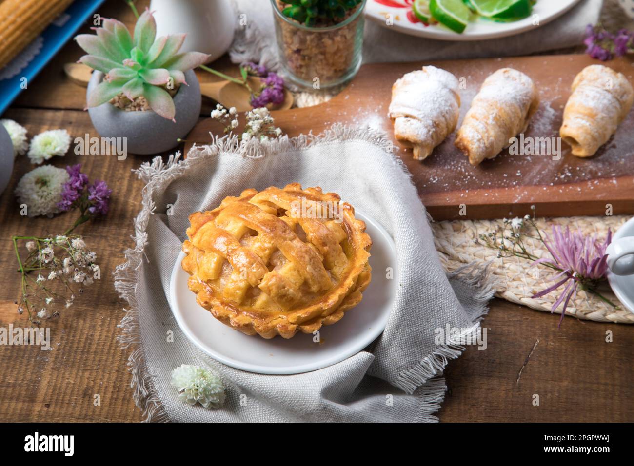 Apple oye tartlet pastry Peruvian desserts buffet table brunch sweet ...