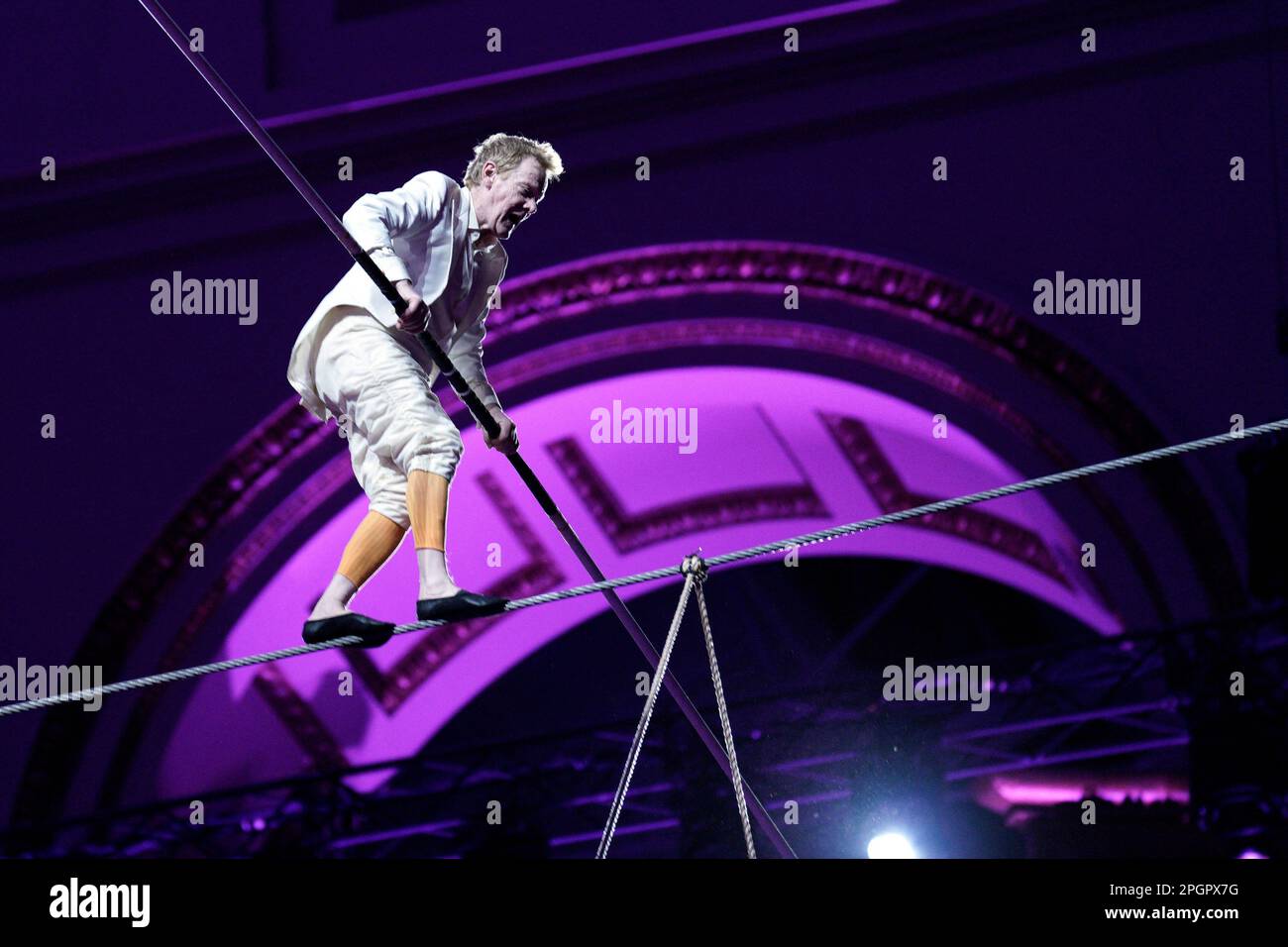 Washington, United States. 23rd Mar, 2023. French high wire artist ...