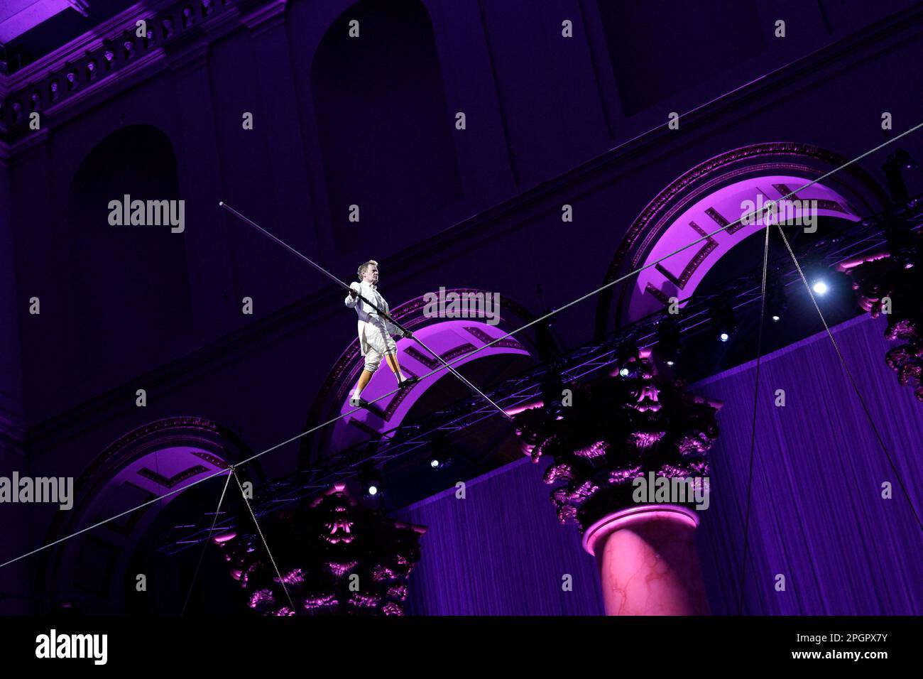 Washington, United States. 23rd Mar, 2023. French high wire artist ...