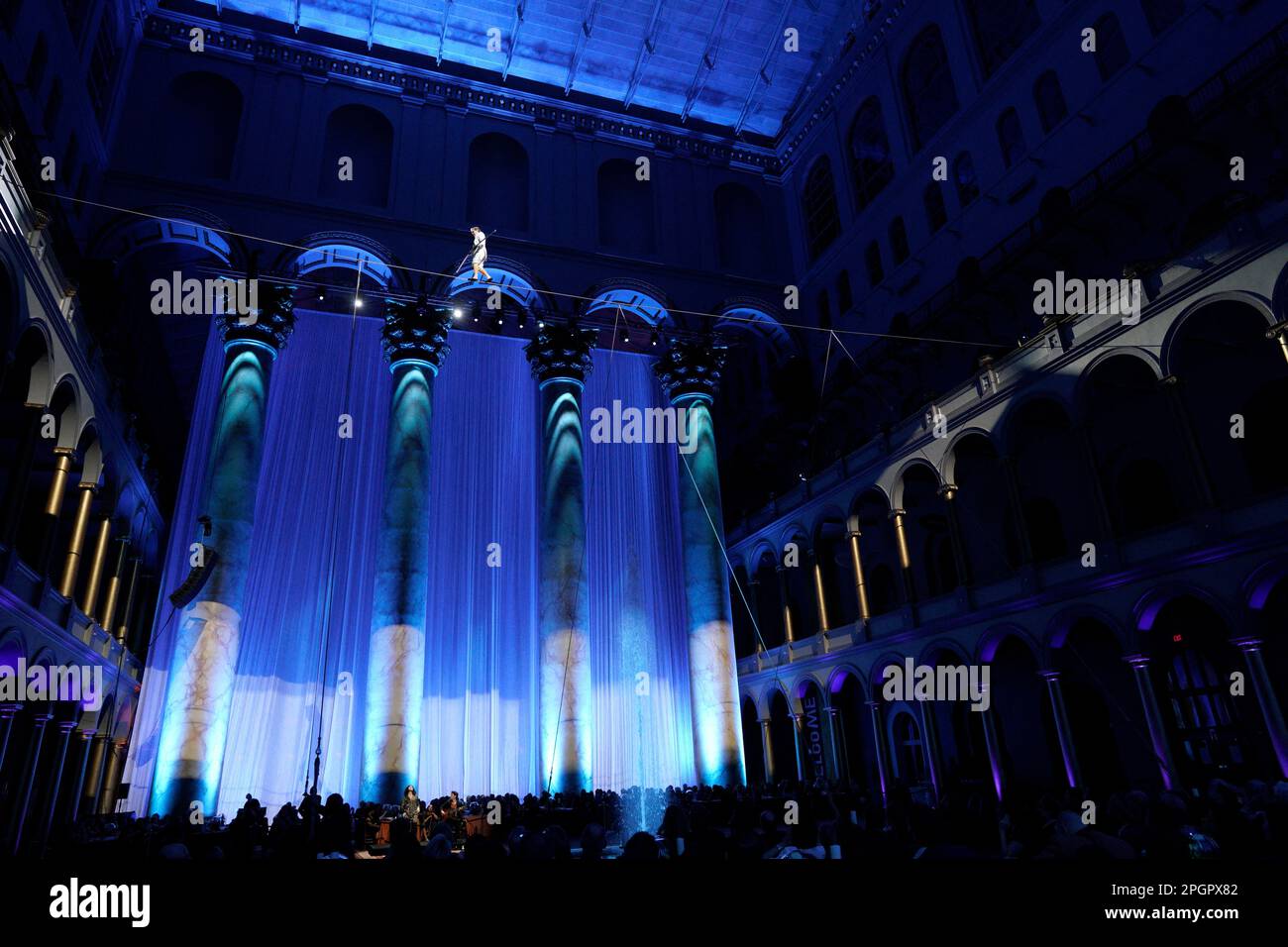 Washington, United States. 23rd Mar, 2023. French high wire artist ...