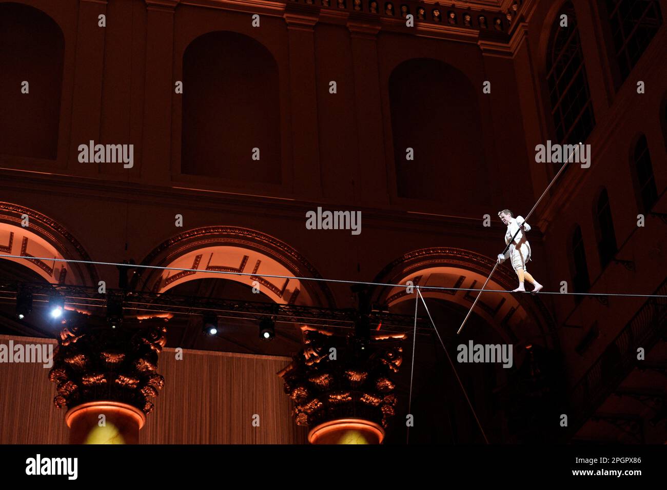 Washington, United States. 23rd Mar, 2023. French high wire artist ...