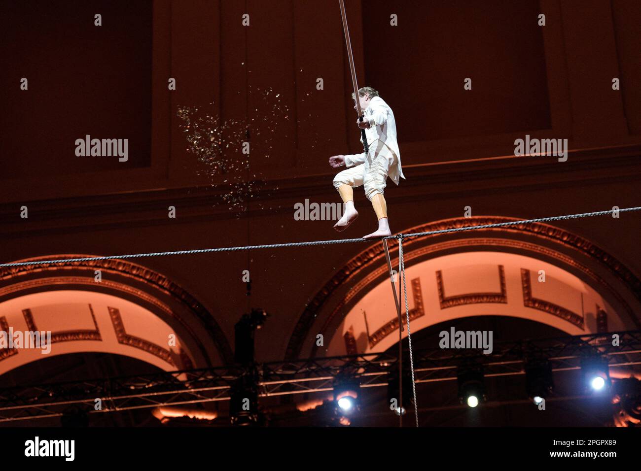 Washington, United States. 23rd Mar, 2023. French high wire artist ...