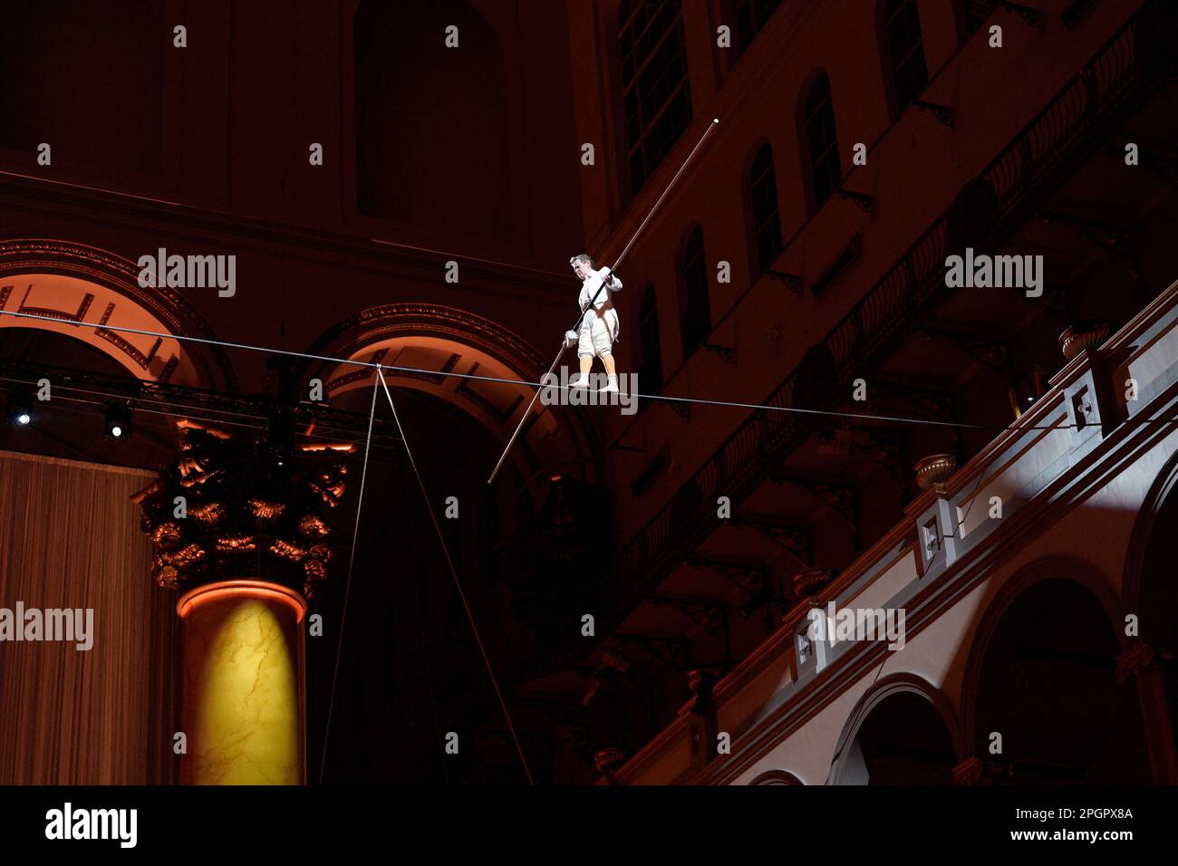 Washington, United States. 23rd Mar, 2023. French high wire artist ...