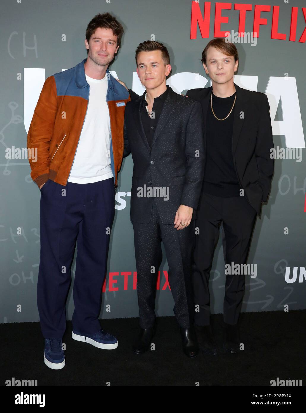 Hollywood, USA. 23rd Mar, 2023. Patrick Schwarzenegger, Matthew Edward ...