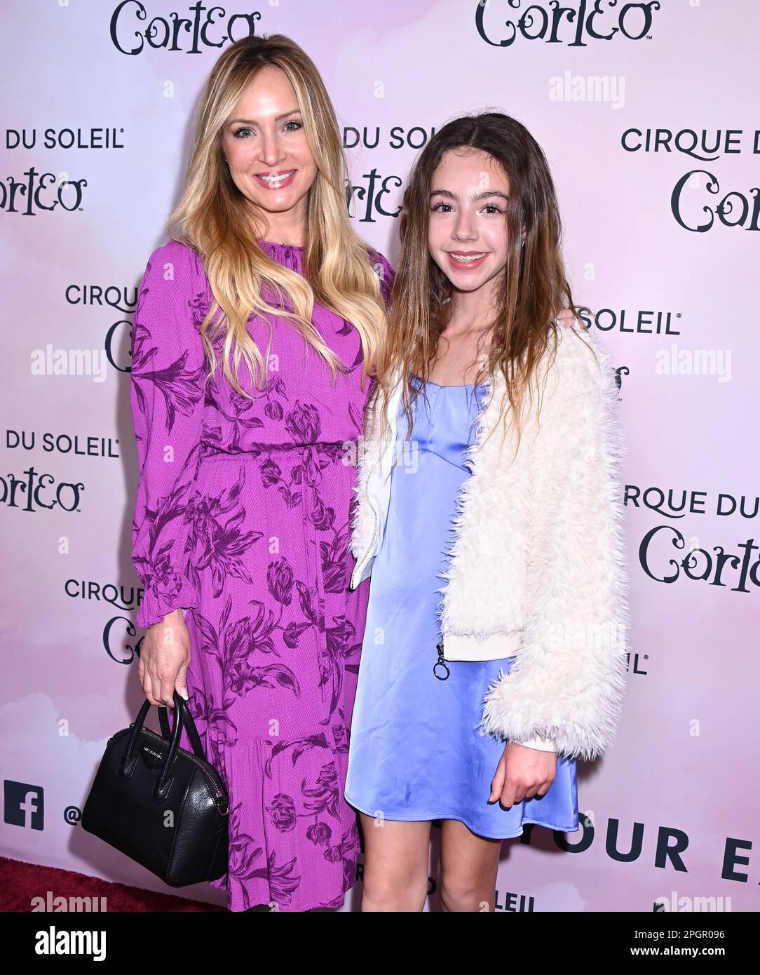 Camille Anderson and Brooklyn Anderson arriving at the Cirque du Soleil ...