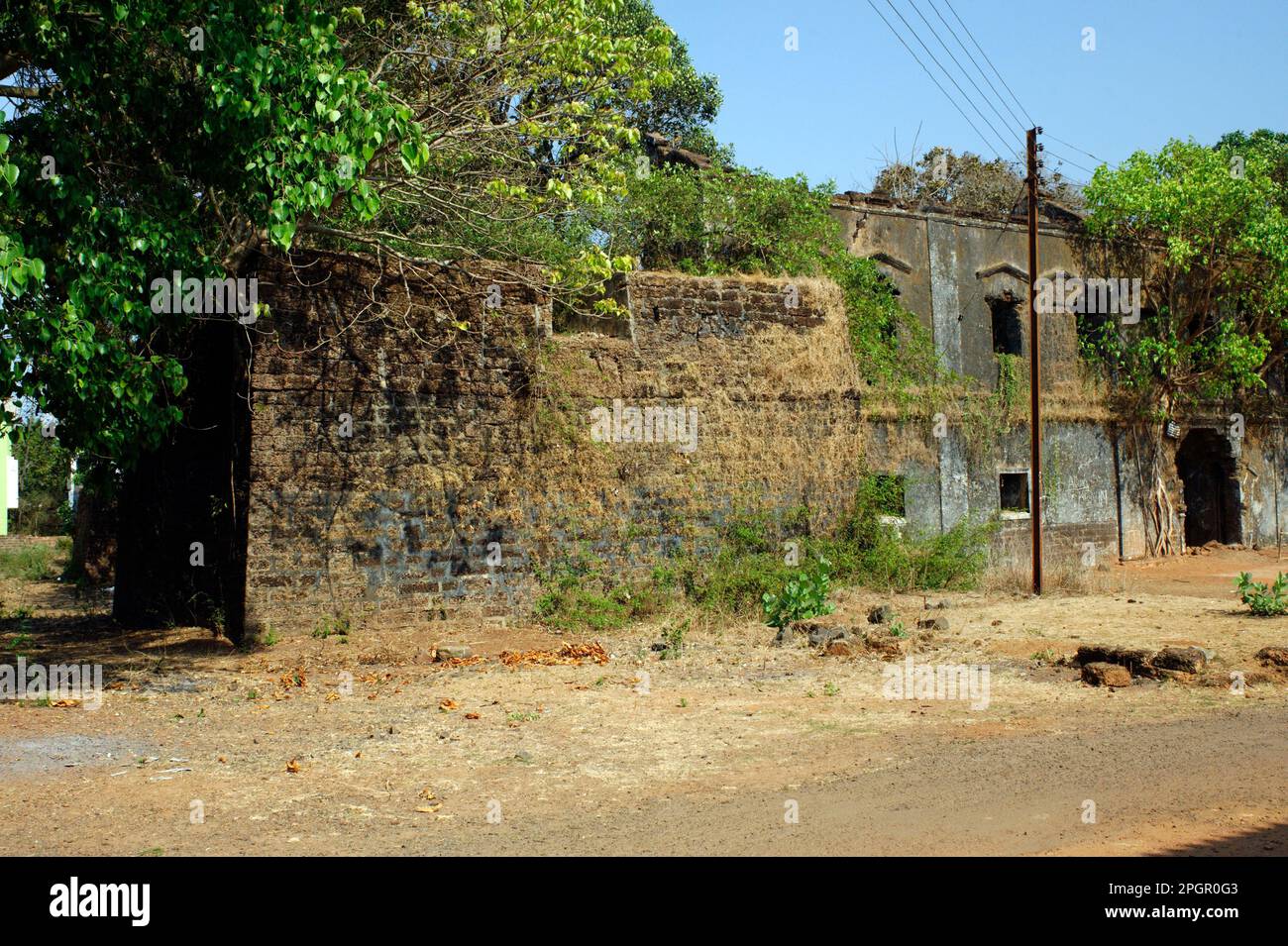 Ruins of Duch Vakhar Fort at Vengurla district Sindhudurga state ...