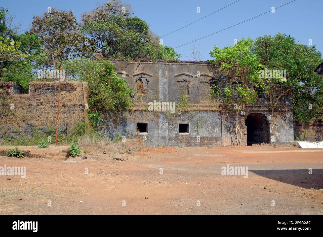 Ruins of Duch Vakhar Fort at Vengurla district Sindhudurga state ...