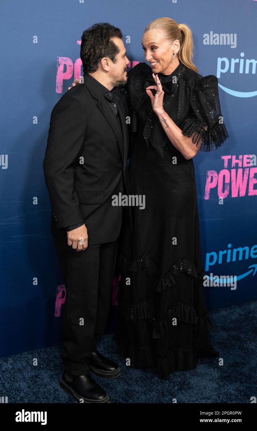 John Leguizamo and Toni Collette attend premiere of Amazon Prime Video series The Power at DGA ...